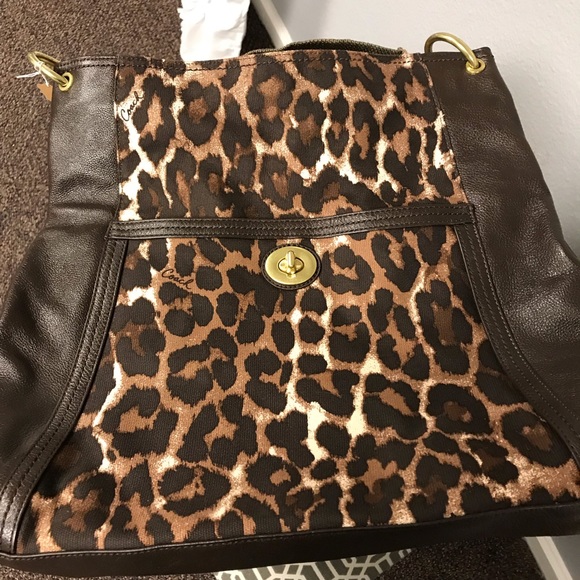 Coach | Bags | Authentic Coach Leopard Print Purse | Poshmark